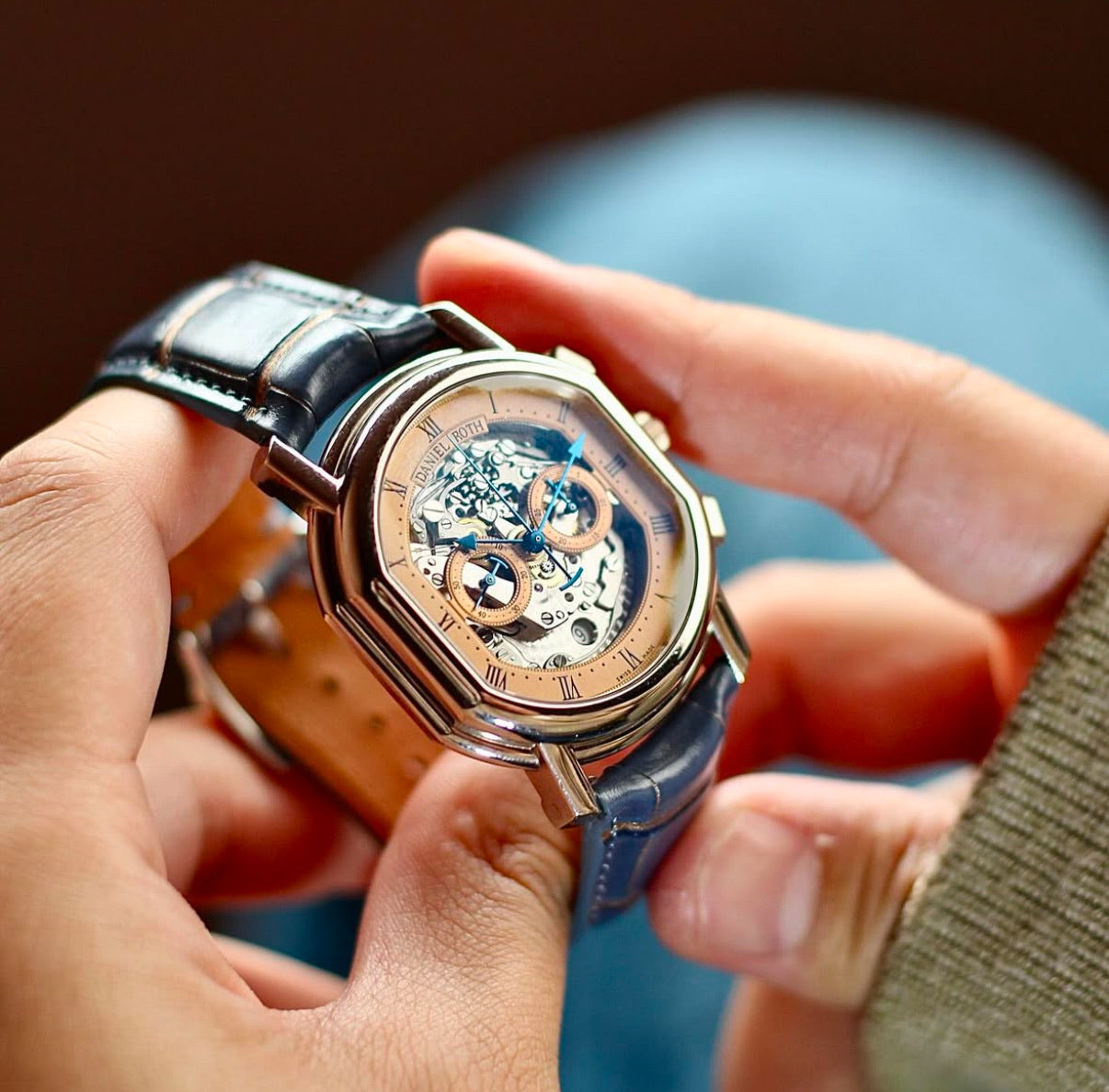 Daniel Roth 00's 18WG AT 38mm Salmon dial – C4C Vintage Watches