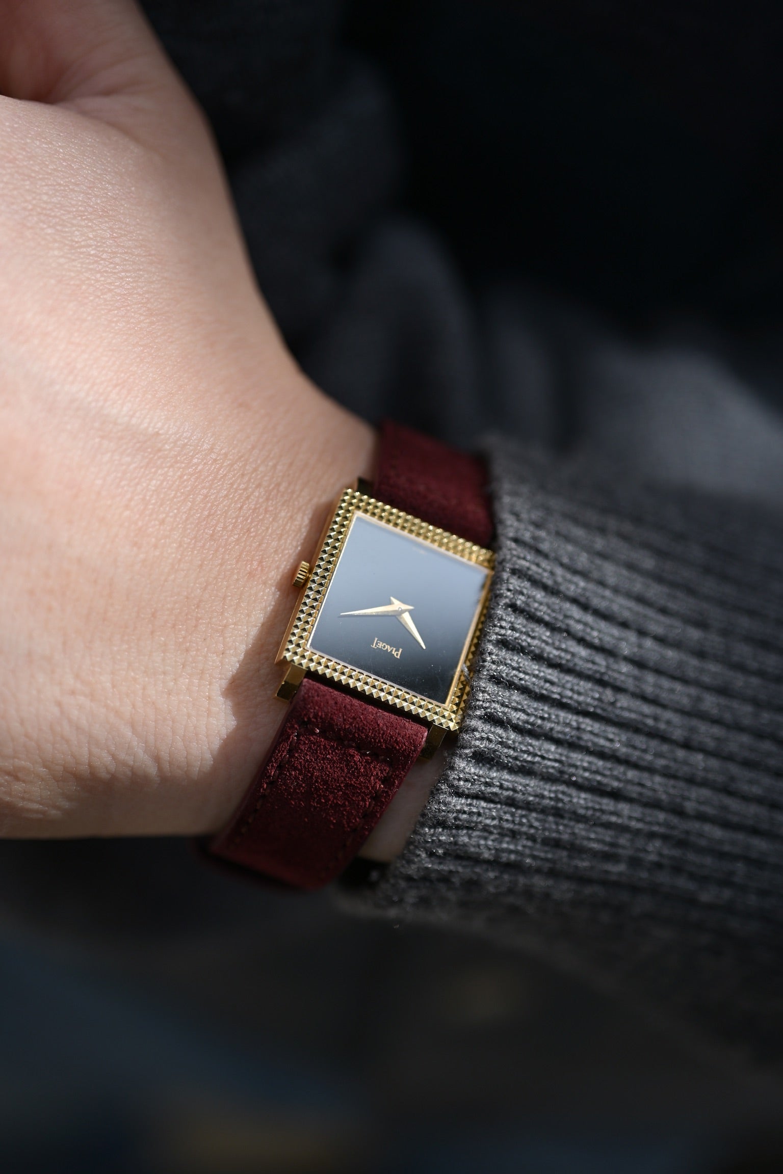 Piaget / Onyx Square Watch only – C4C Vintage Watches
