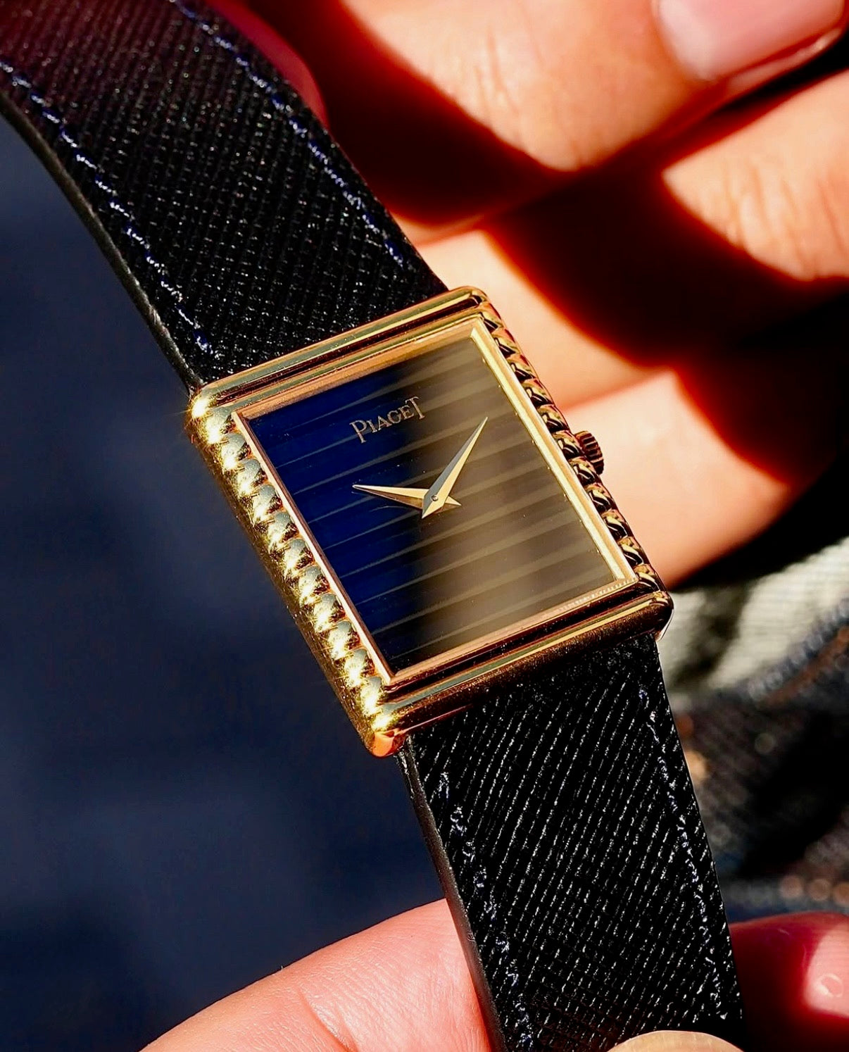 Piaget 1980s 18YG Manual winding 23mm Onyx dial – C4C Vintage Watches